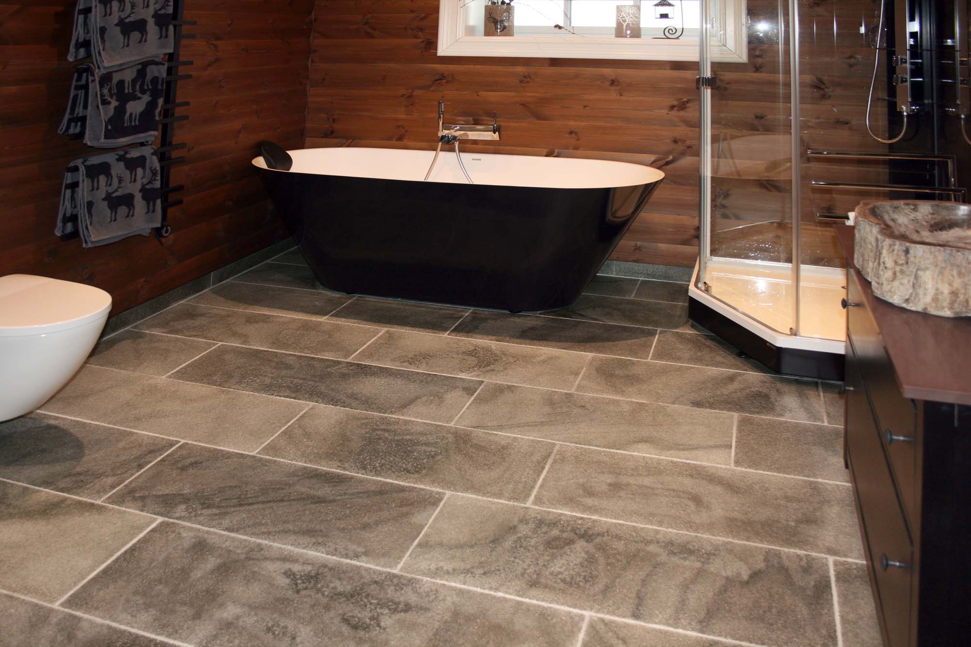 Gulv - Trollheimen børstet 30 cm x fl Oppdal Sten - Røyken Granitt AS